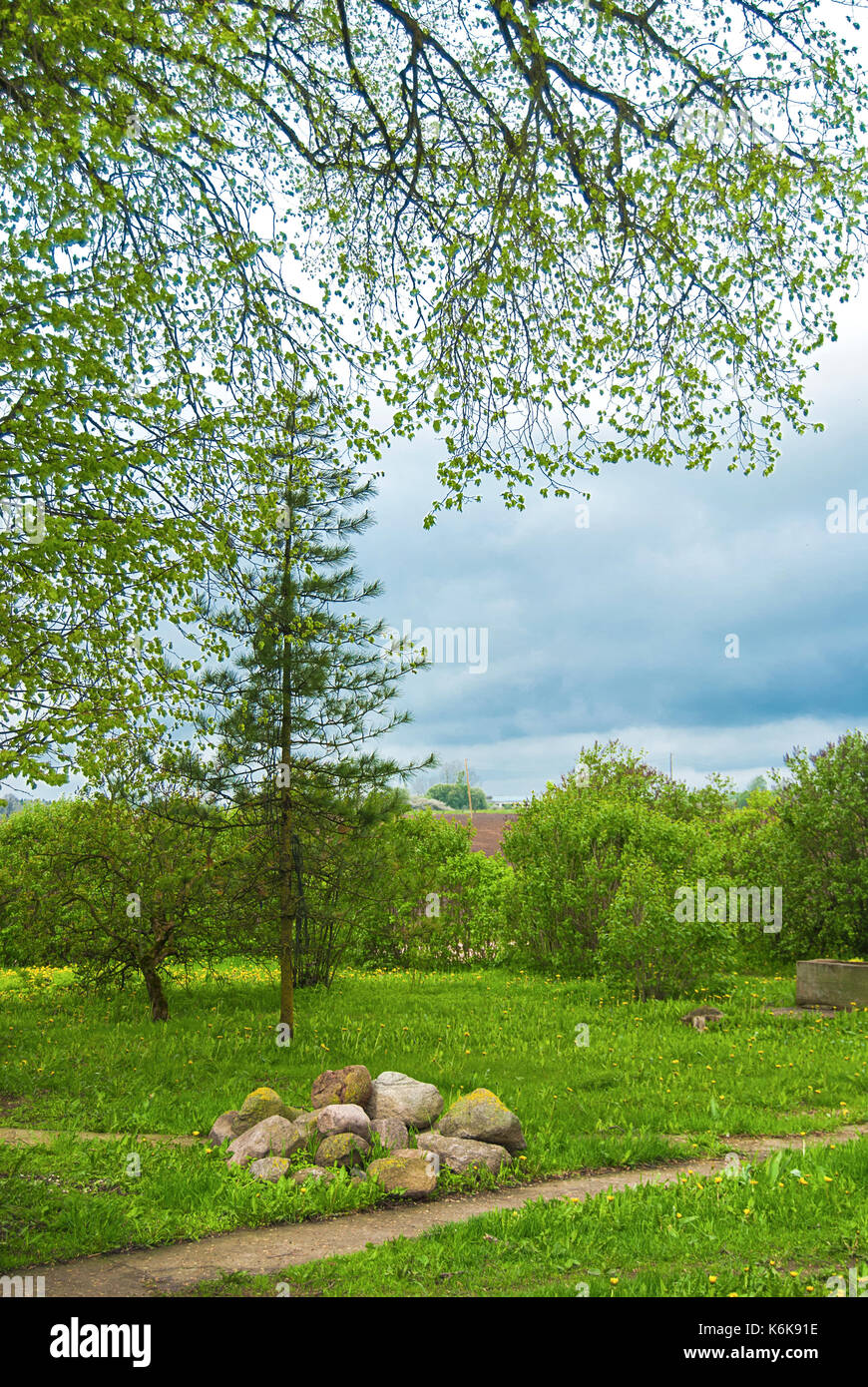 Springtime rural scene hi-res stock photography and images - Alamy