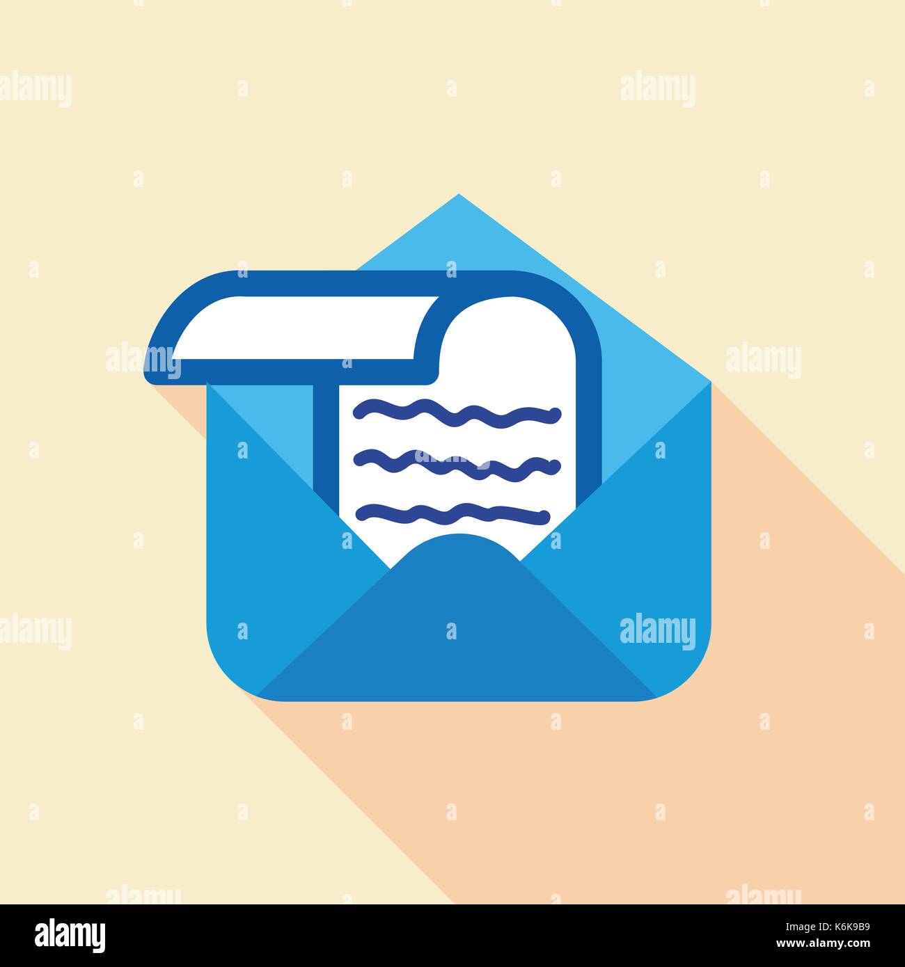 Letter in envelope icon, flat style Stock Vector Image & Art - Alamy