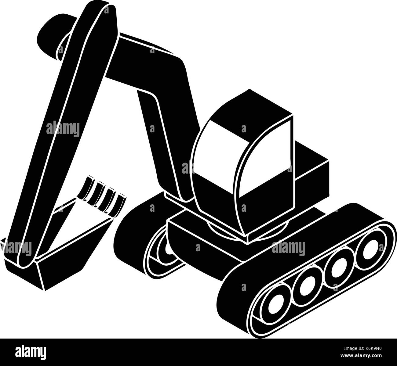 Excavator icon, simple style Stock Vector Image & Art - Alamy