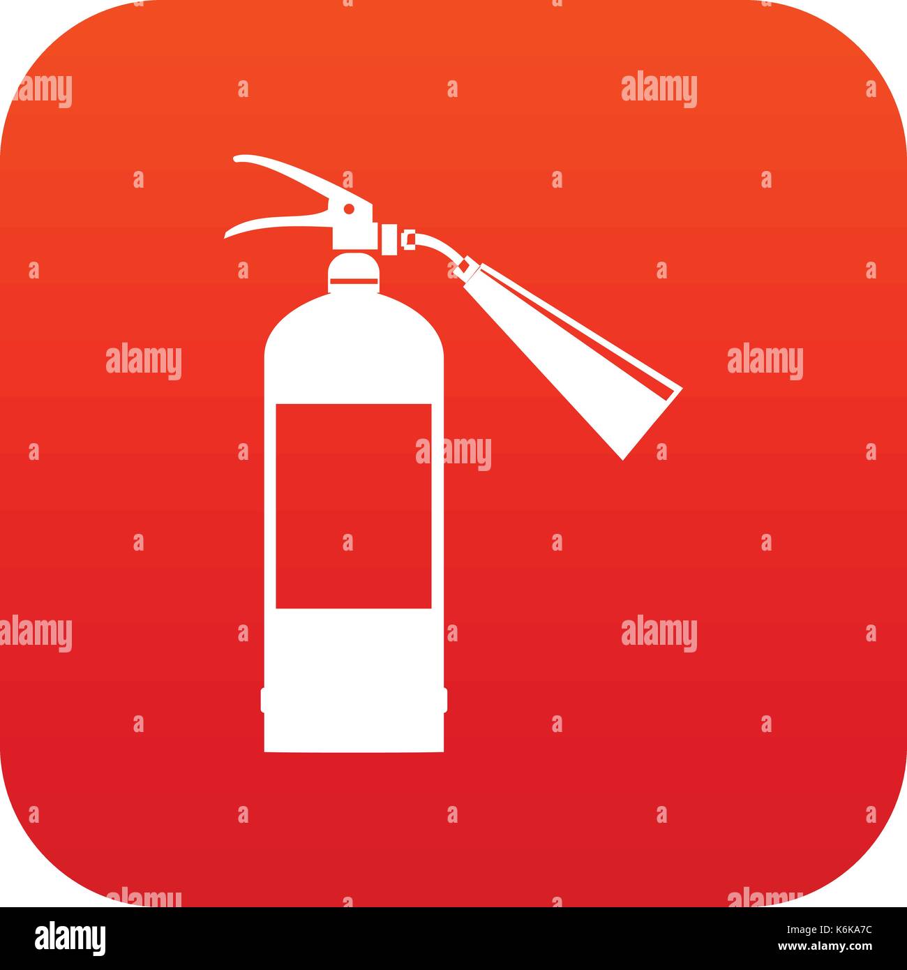 Fire extinguisher icon digital red Stock Vector Image & Art - Alamy