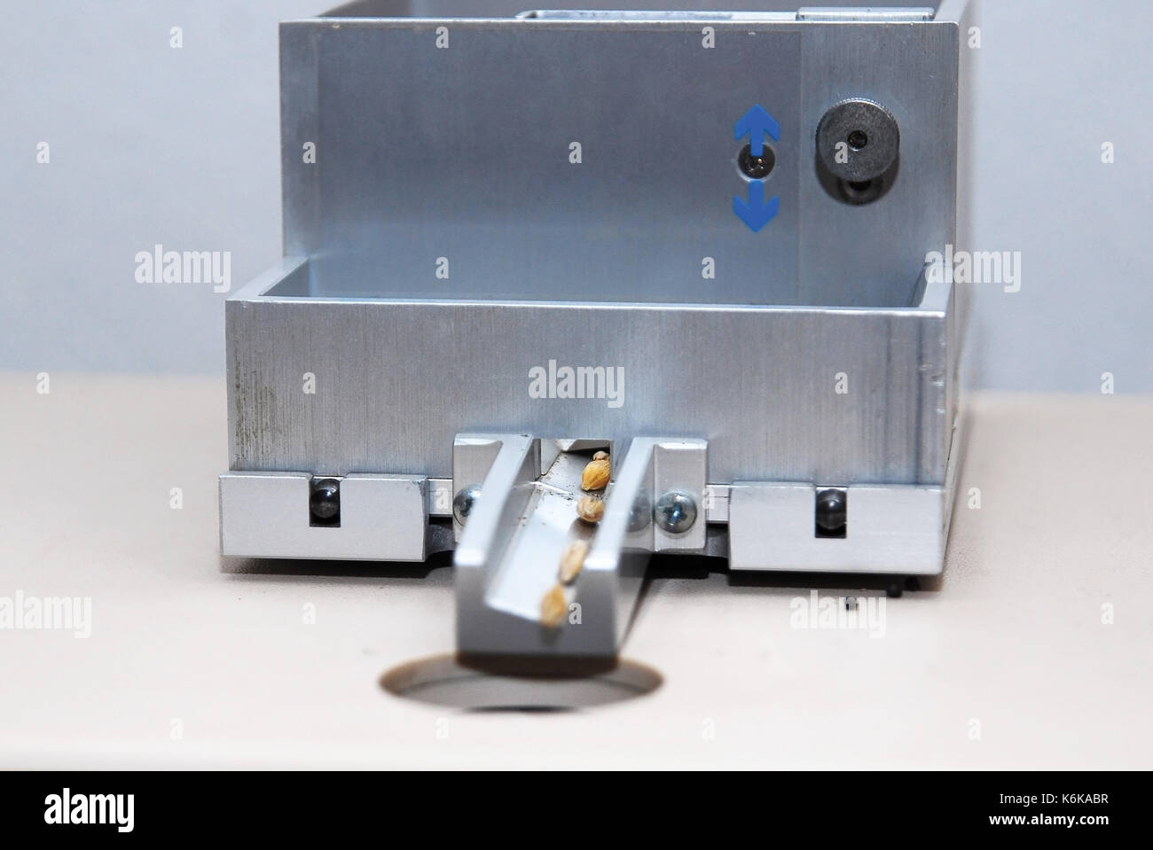 A machine used for counting seeds - seed counter Stock Photo - Alamy