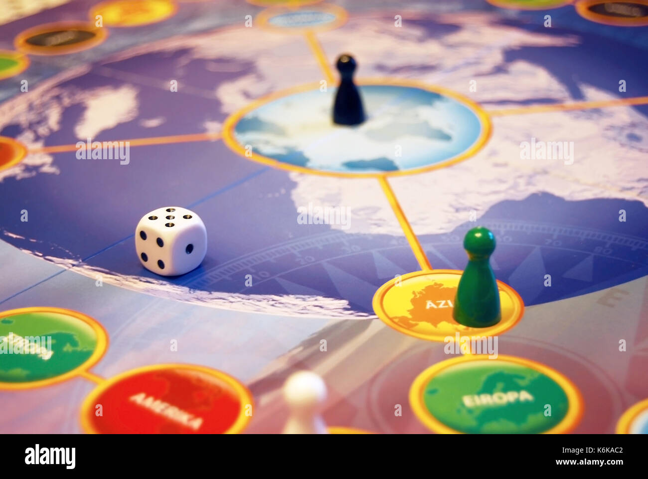Dice board game Stock Photo - Alamy