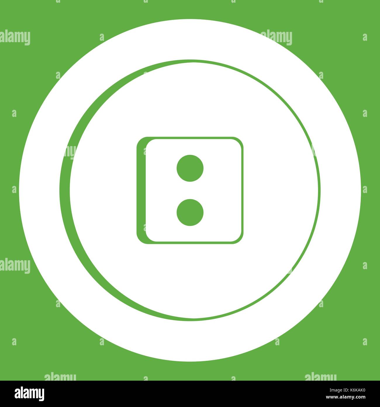 Dress round button icon green Stock Vector Image & Art - Alamy