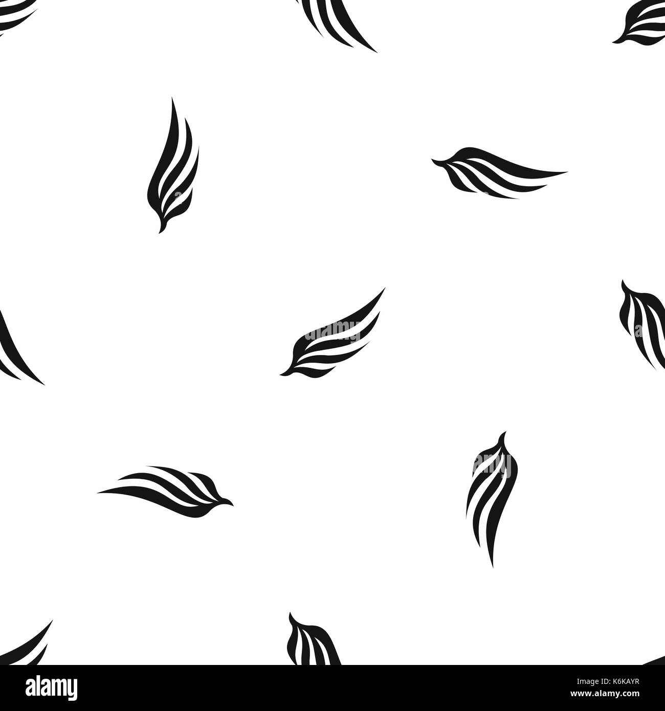 Wing pattern seamless black Stock Vector Image & Art - Alamy