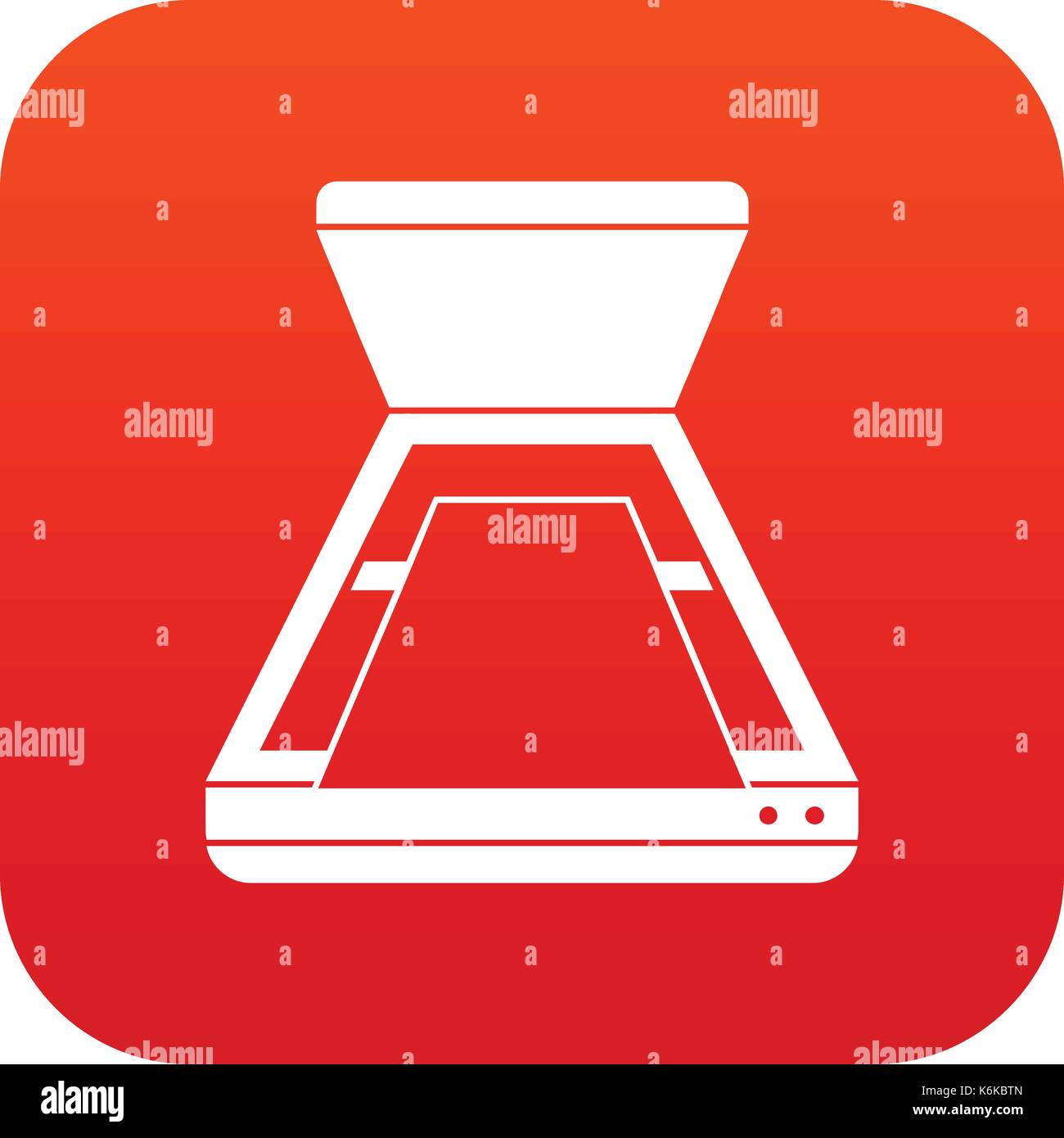 Open scanner icon digital red Stock Vector Image & Art - Alamy