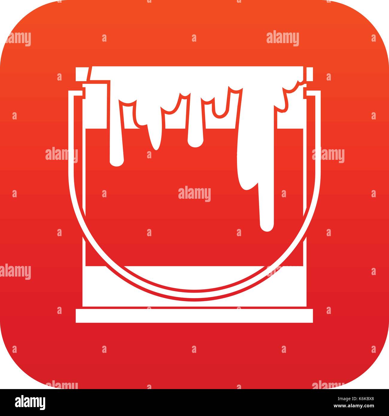 Paint can icon digital red Stock Vector Image & Art - Alamy
