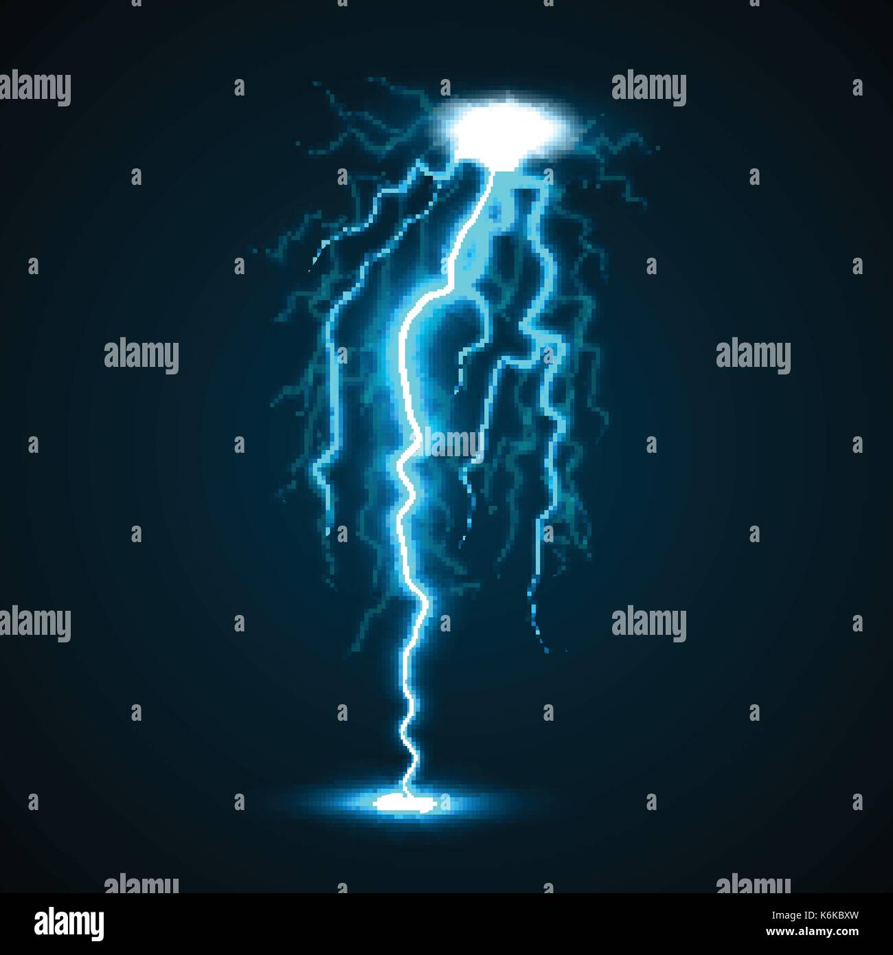 Lightning concept background, realistic style Stock Vector Image & Art ...