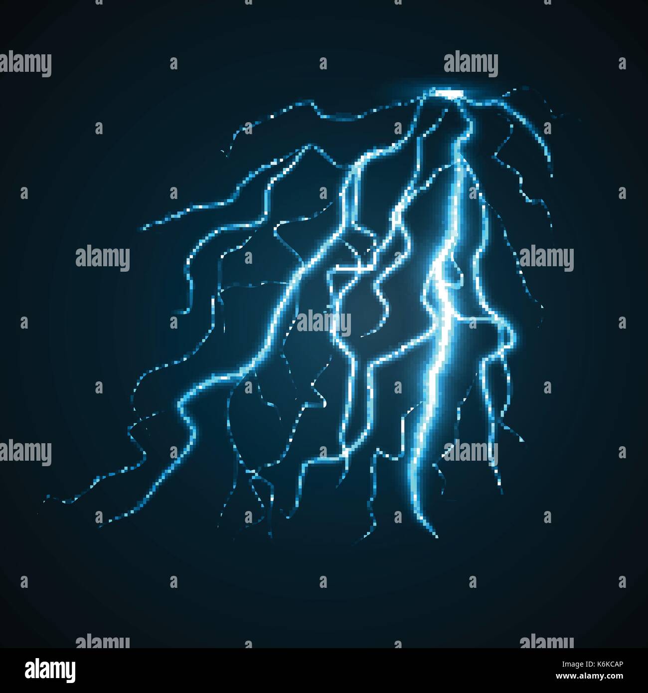 Thunderbolt concept background, realistic style Stock Vector Image ...