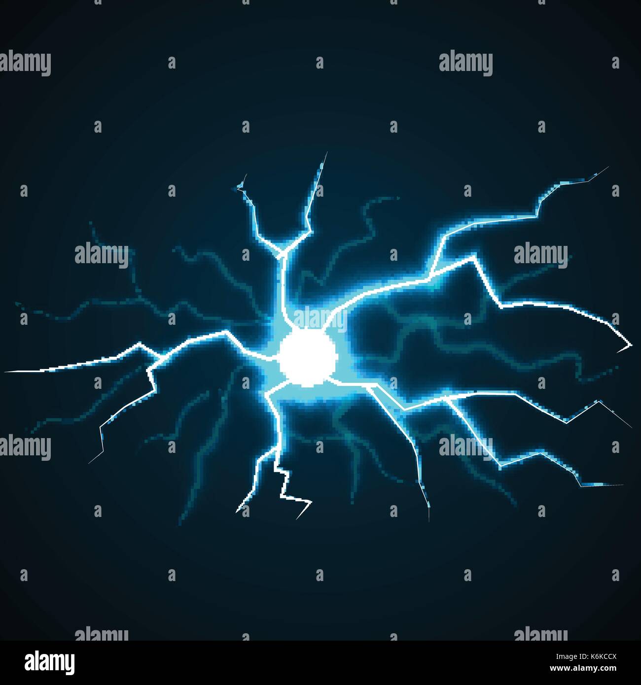 Flash lighting concept background, realistic style Stock Vector Image ...