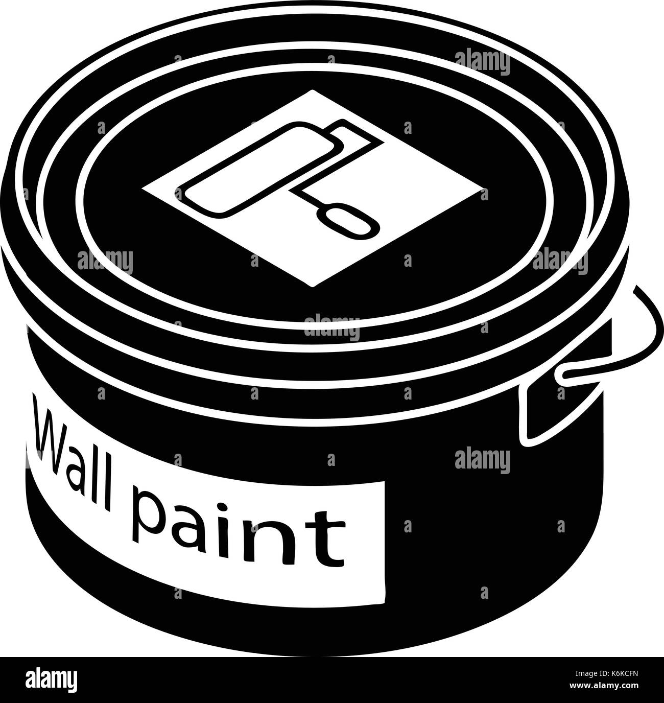 Paint tin brush Black and White Stock Photos & Images - Alamy