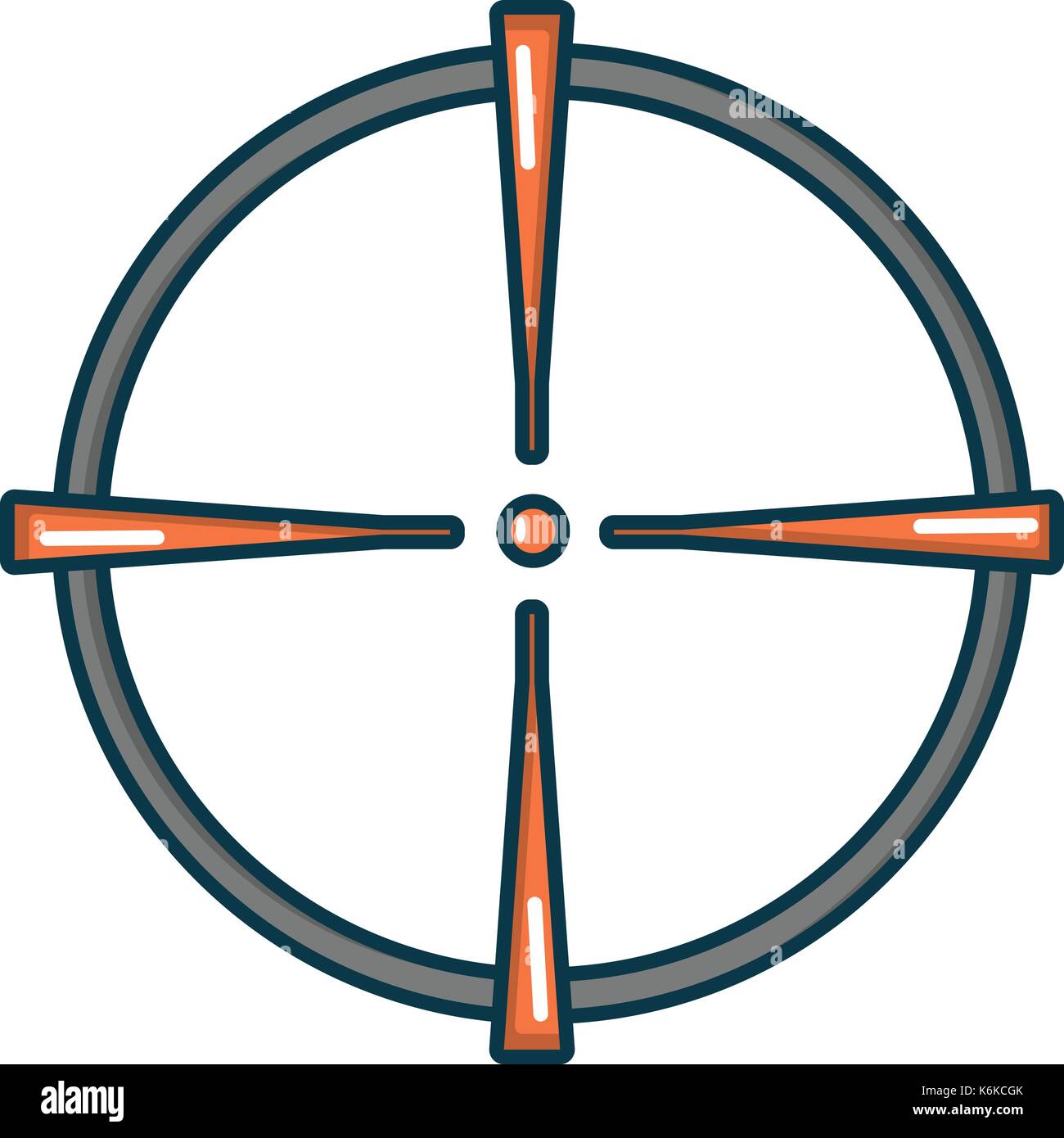 Sniper scope icon cartoon Stock Vector Images - Alamy