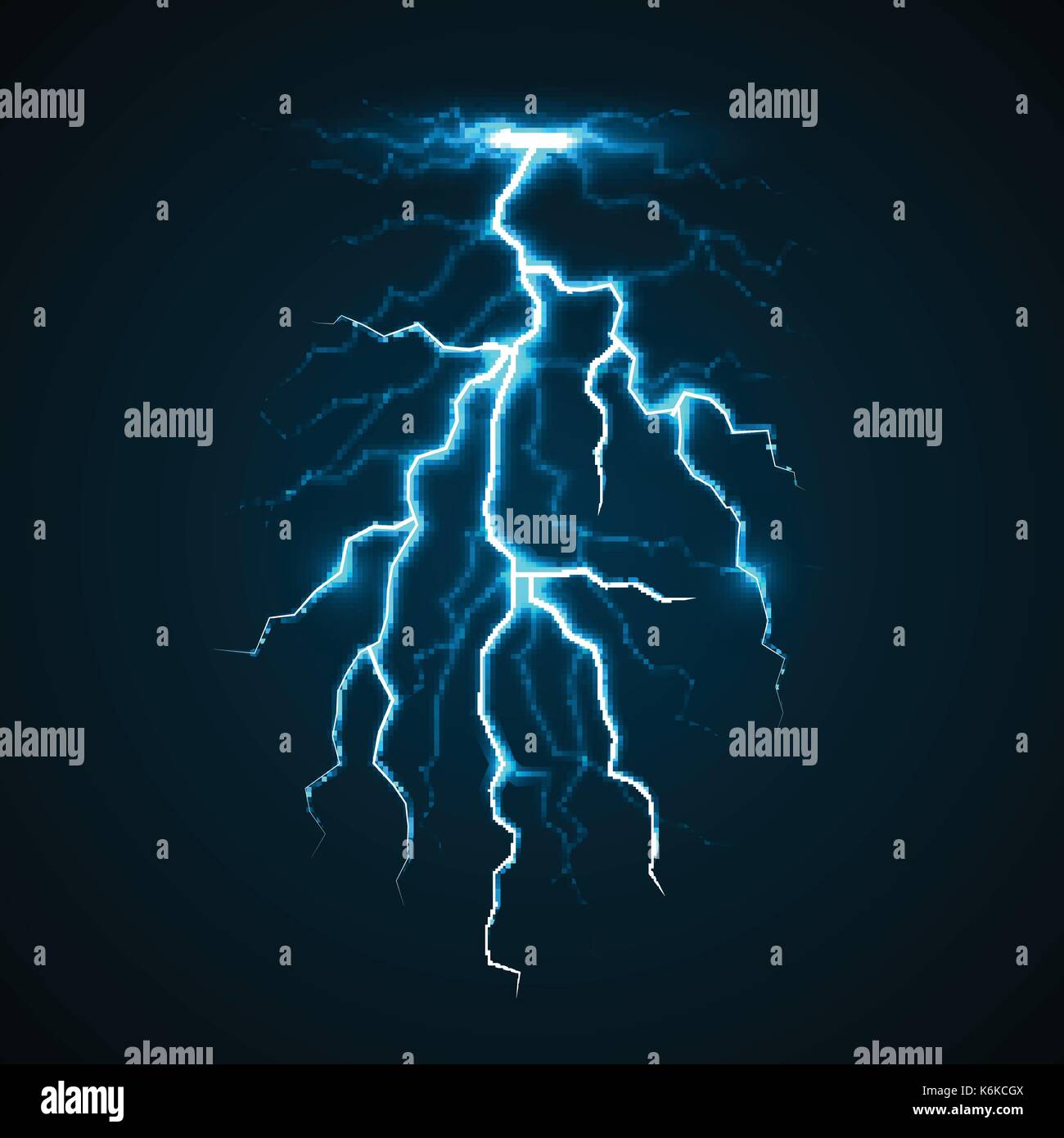 Lighting bolt concept background, realistic style Stock Vector Image ...
