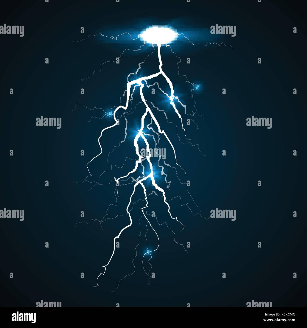 Storm flash thunderbolt concept background, realistic style Stock ...