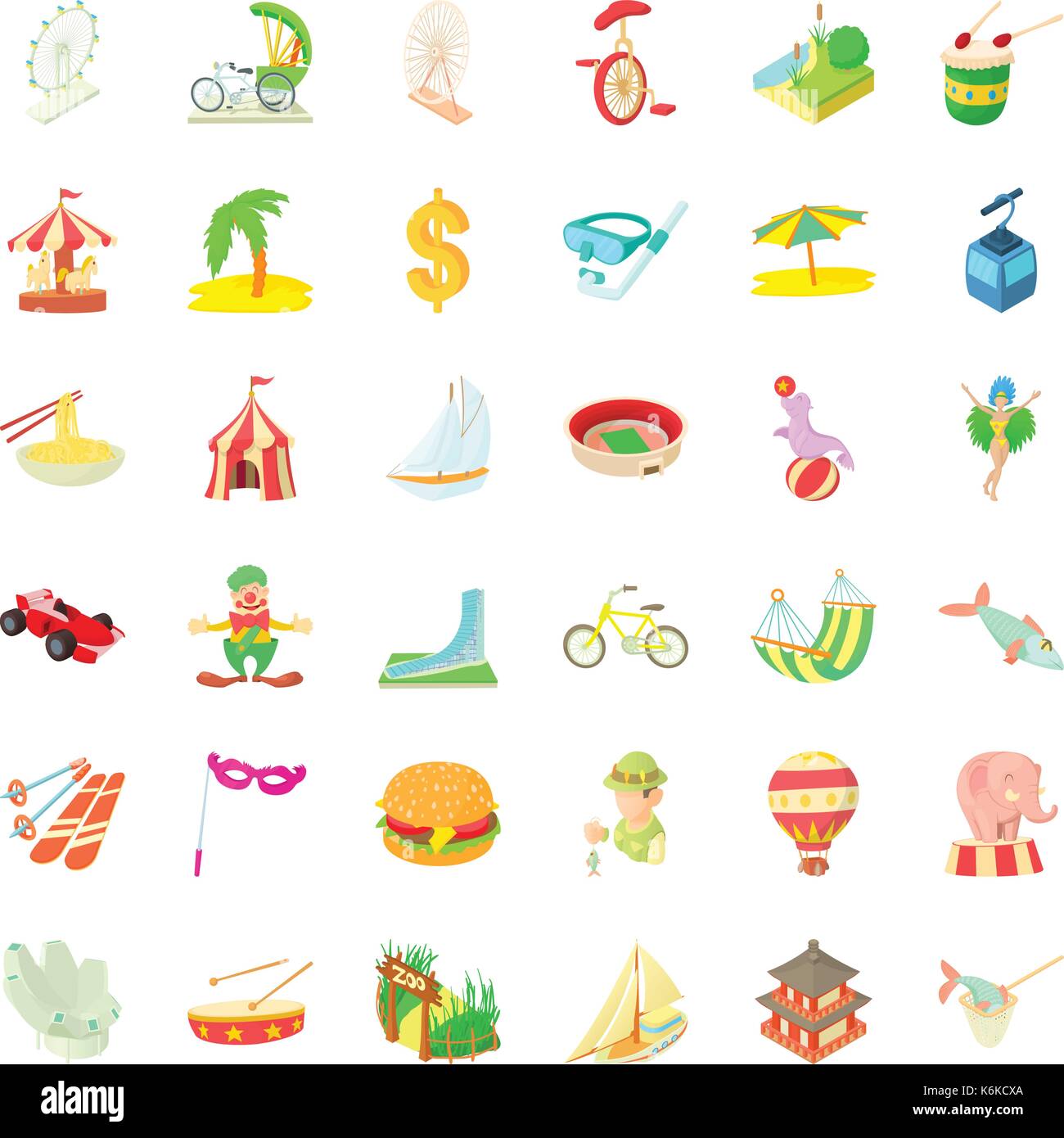 Country icons set, cartoon style Stock Vector Image & Art - Alamy