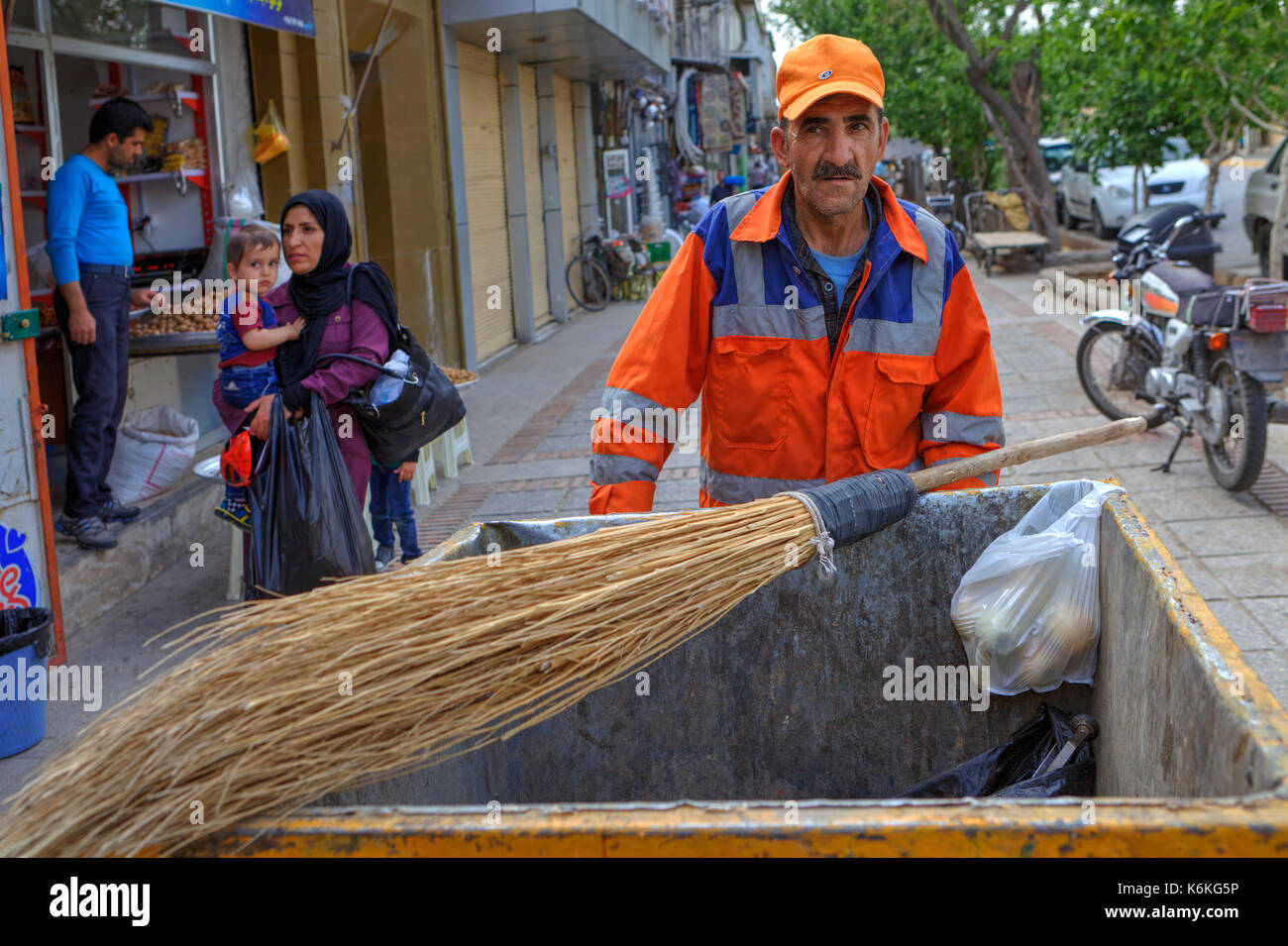 Scavenger sweeper in street in hi-res stock photography and images - Alamy