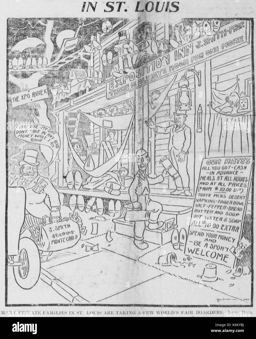 Bushnell cartoon about St Louis residents renting out their homes to ...