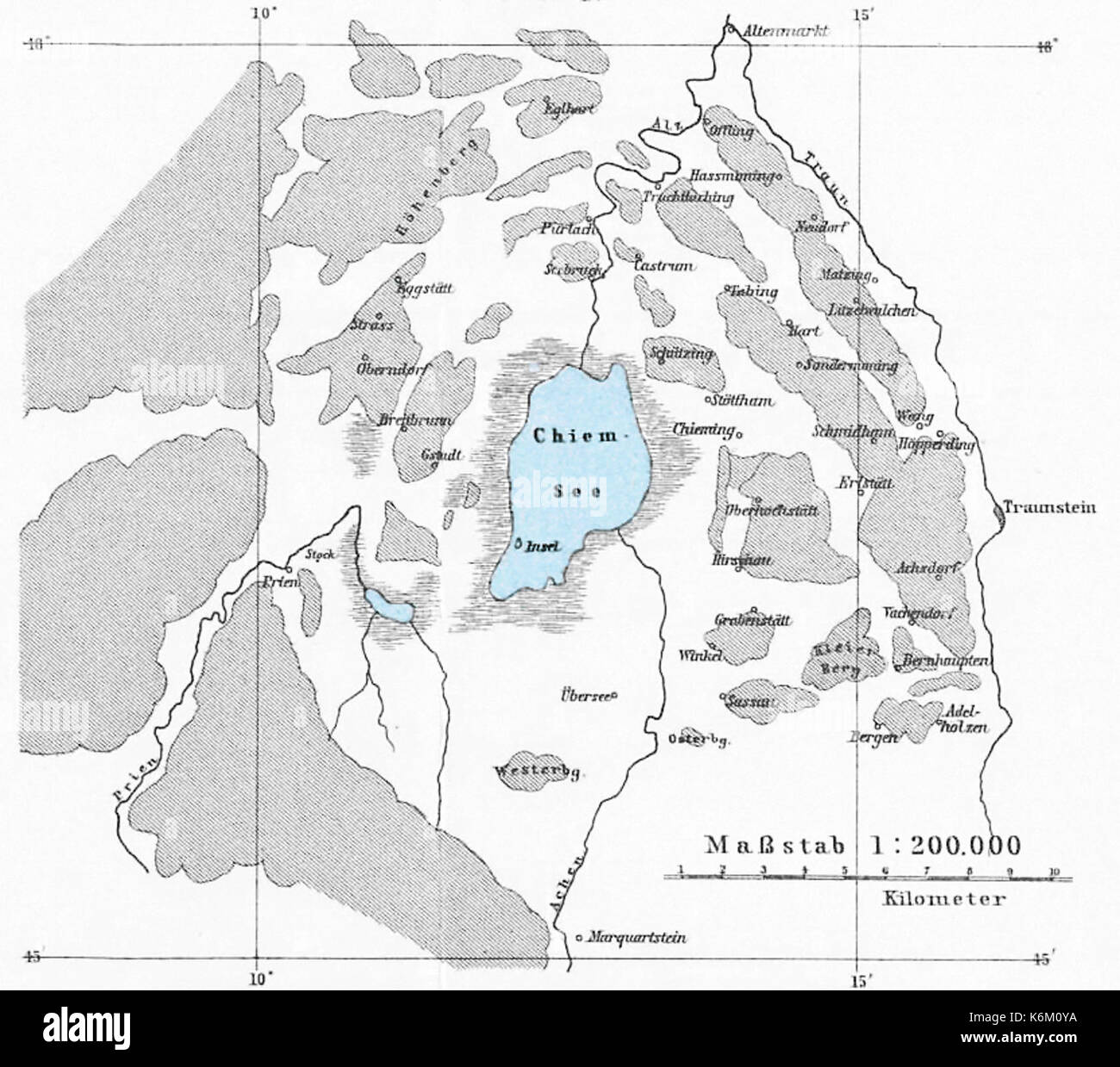 Der Chiemsee, etwa nach 5000 Jahren Stock Photo - Alamy