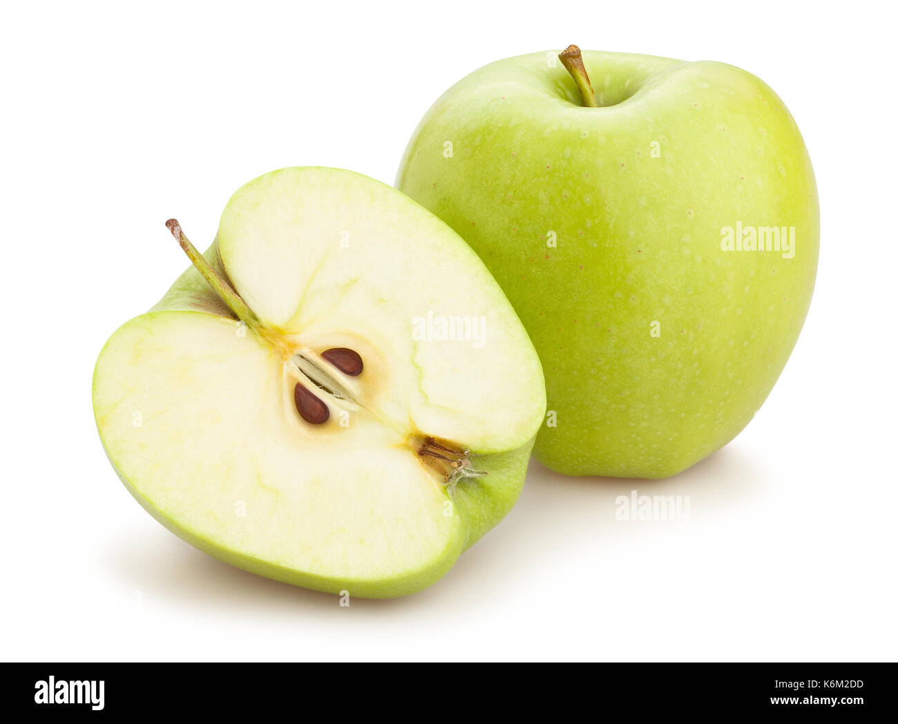 Slices ripe green apple hi-res stock photography and images - Alamy