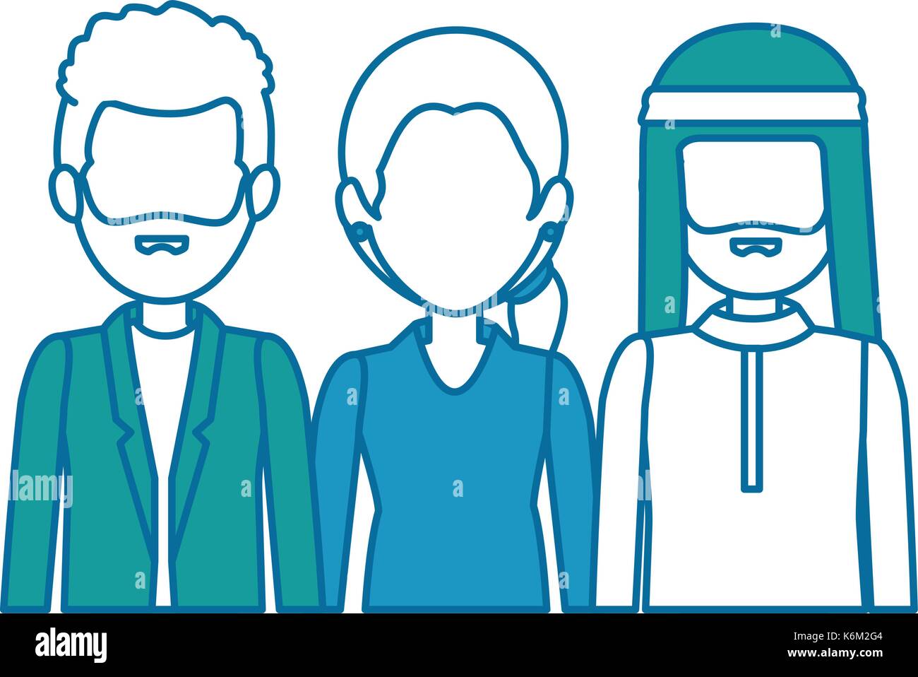 Business team portrait formal Stock Vector Images - Alamy