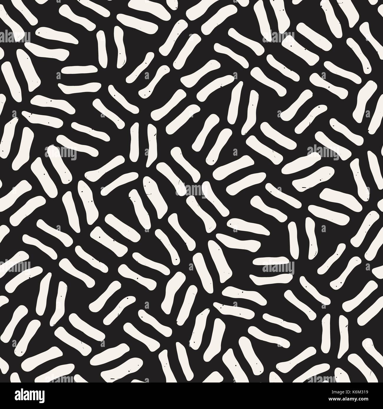 Seamless freehand pattern. Vector abstract rough lines background. Hand ...
