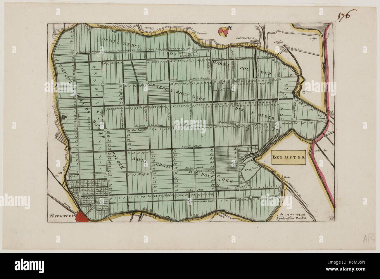 Beemster map hi-res stock photography and images - Alamy