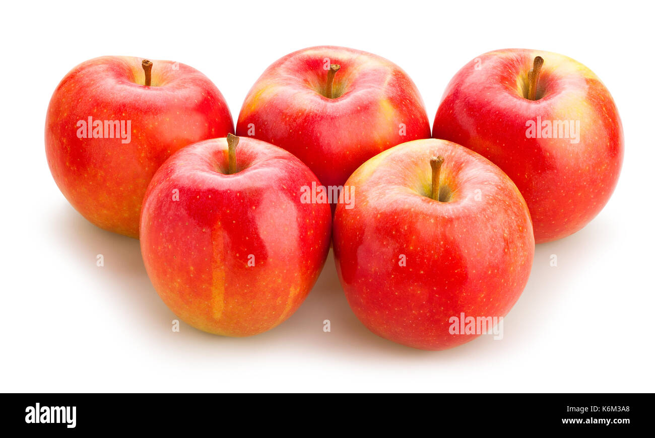 red apple path isolated Stock Photo - Alamy