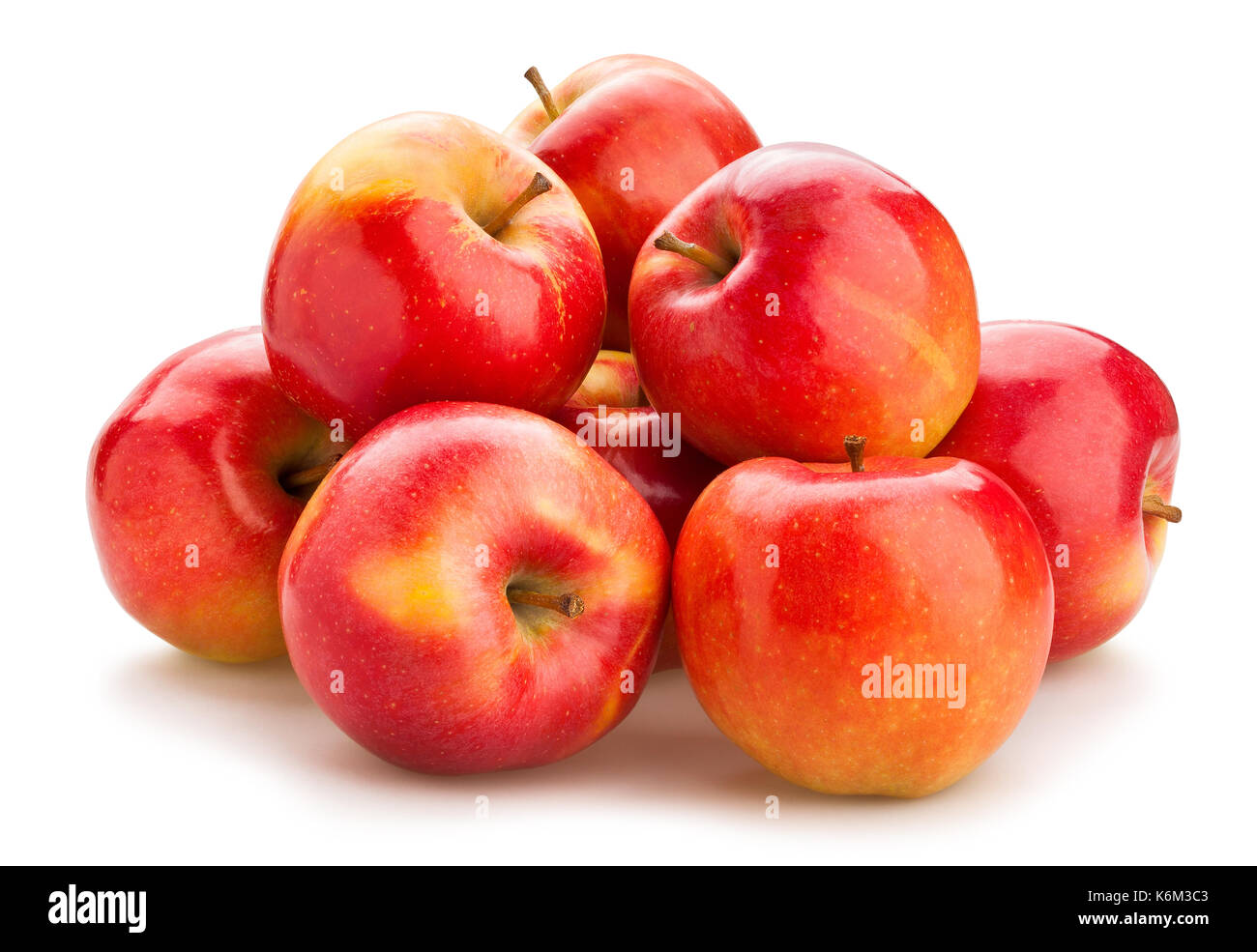 red apple path isolated Stock Photo - Alamy