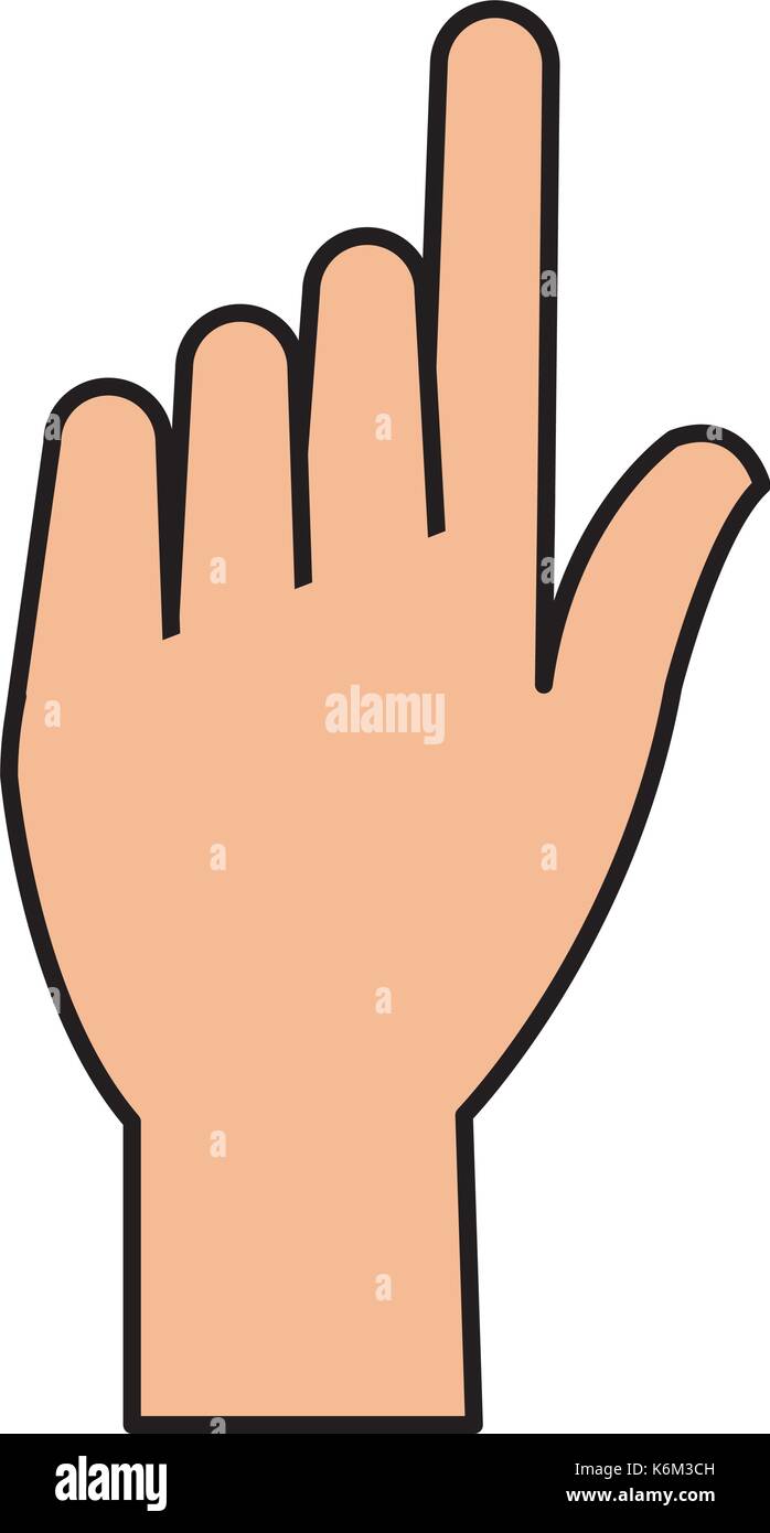 human hand touching icon Stock Vector Image & Art - Alamy