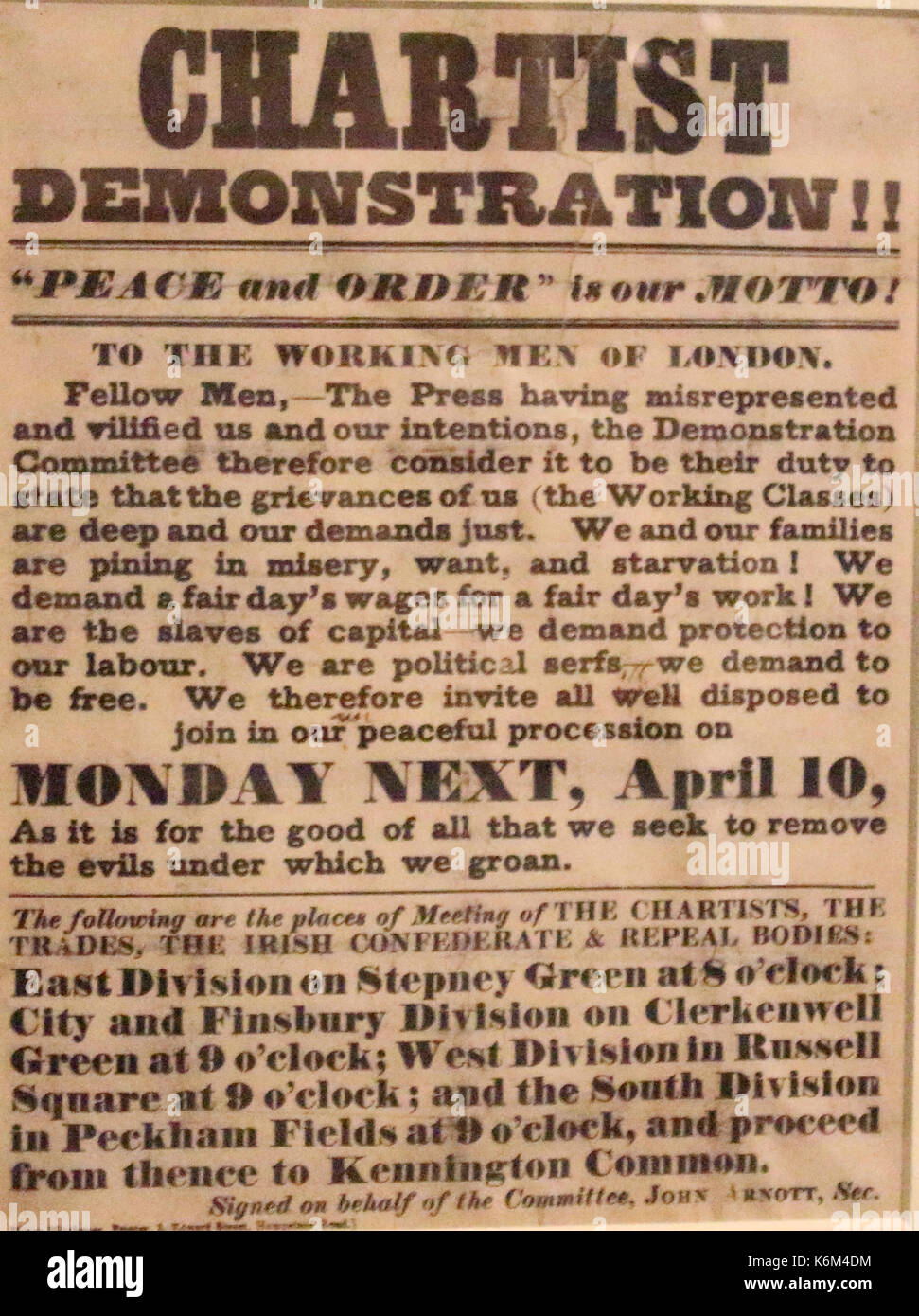 Chartist demonstration hi-res stock photography and images - Alamy