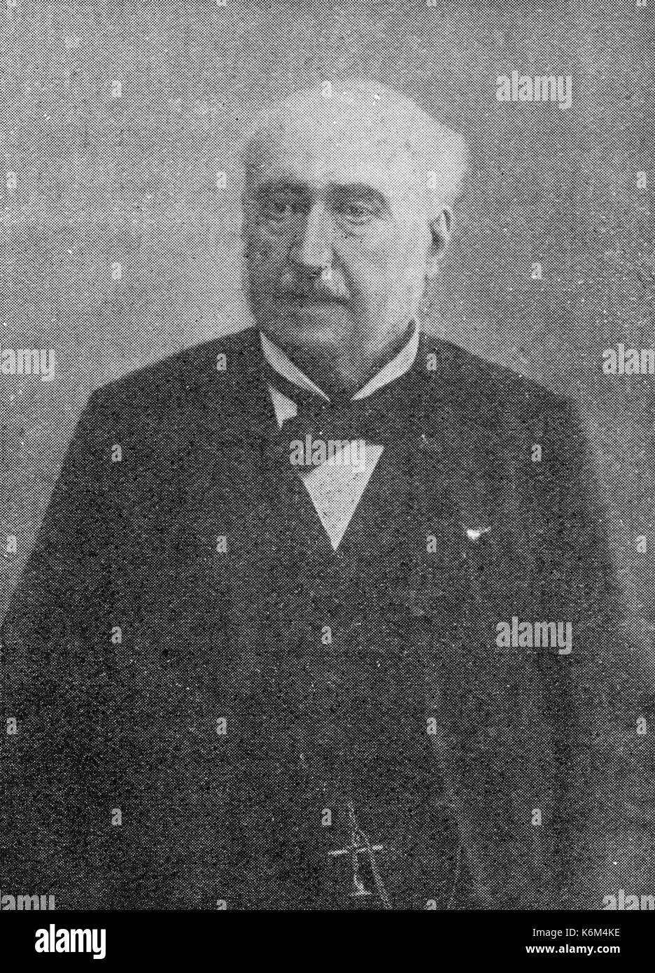 Pierre de coubertin founder olympics Black and White Stock Photos ...