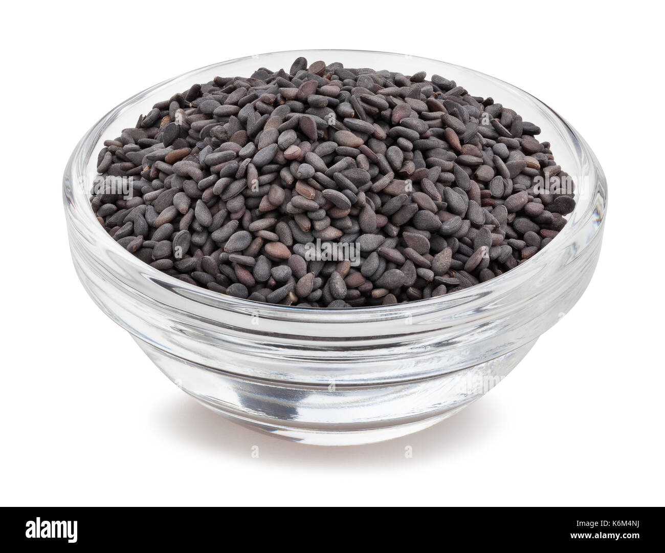 black sesame seeds path isolated Stock Photo - Alamy