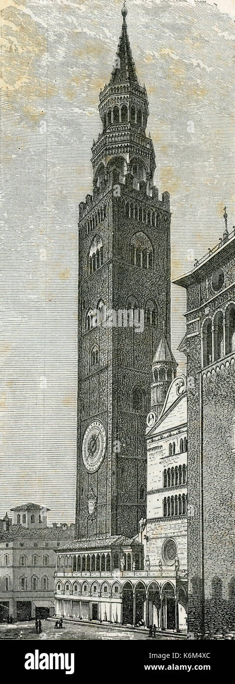 Cremona torre Maggiore o Torrazzo Stock Photo - Alamy