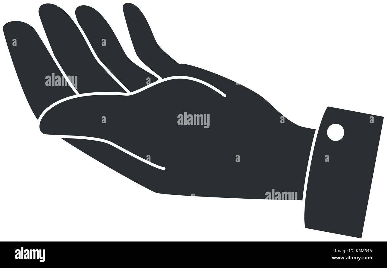 human hand receiving icon vector illustration design Stock Vector Image ...