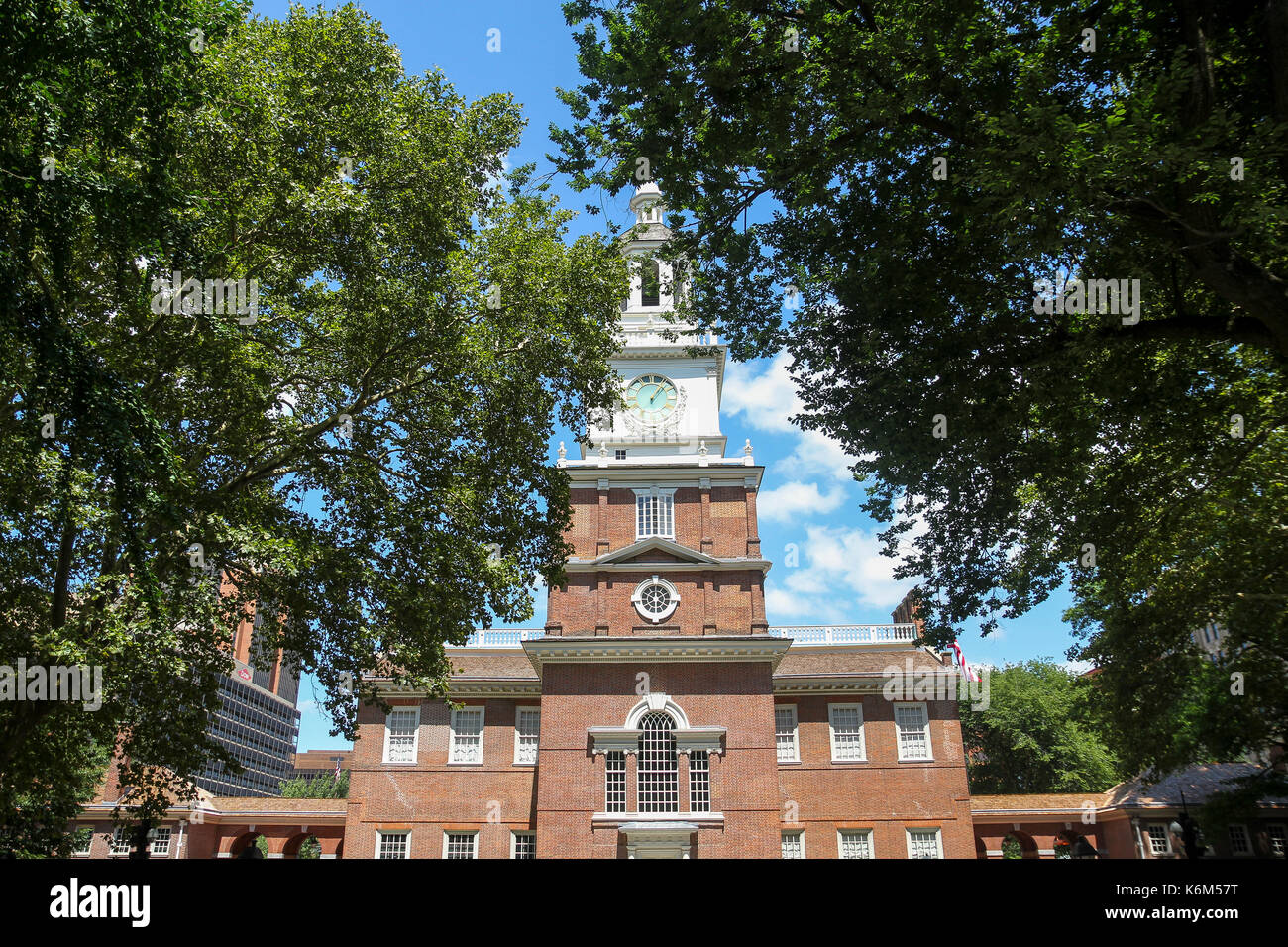 Detail of Independence Hall, Independence National HIstorical Park ...