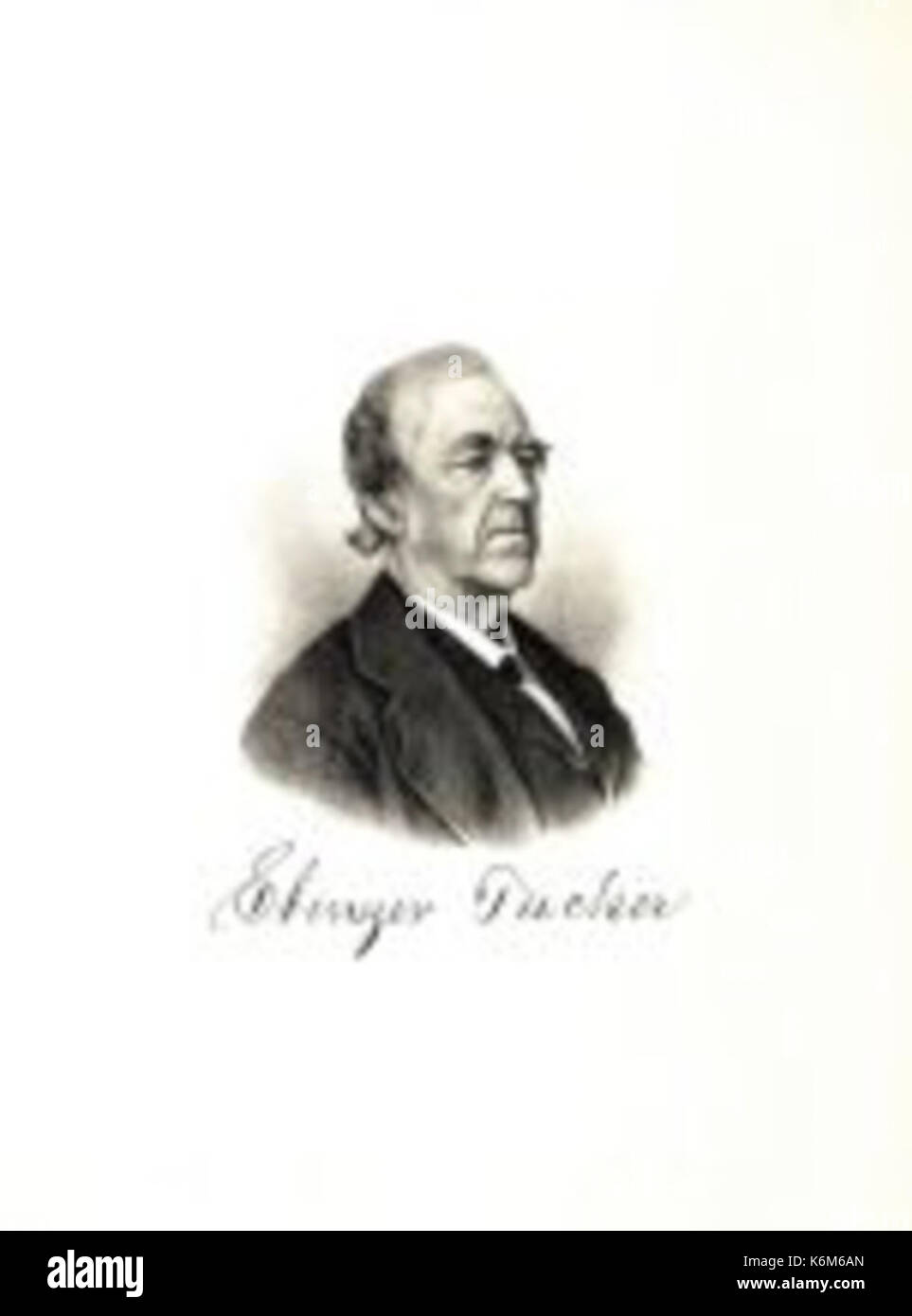 Drawing Of Ebenezer Tucker Stock Photo - Alamy