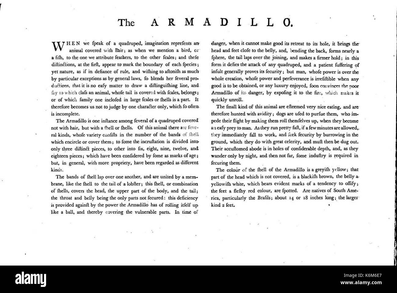 A page from the 1788 work 'Animals' by Charles Catton, illustrating ...