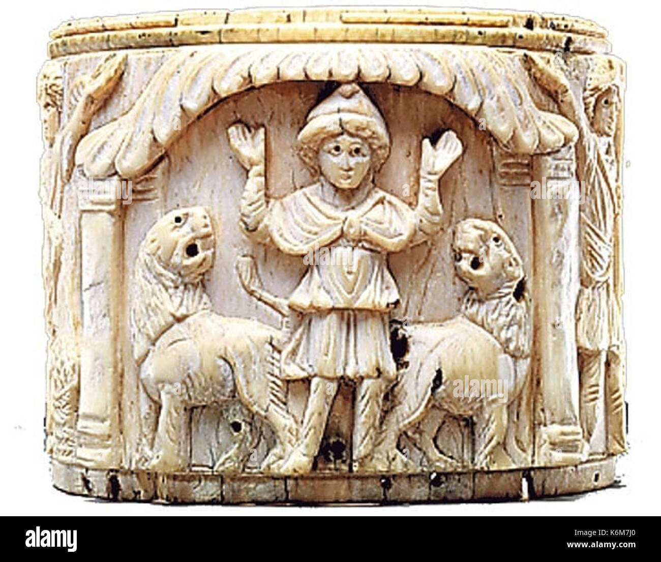 Daniel lions Egypte 6th century British Museum Stock Photo - Alamy
