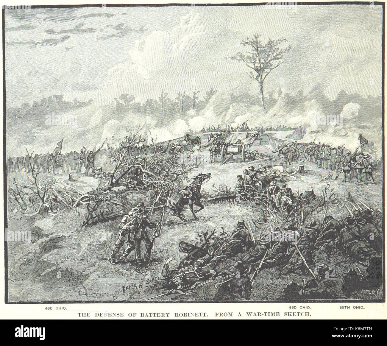 Defense of Battery Robinett Stock Photo - Alamy