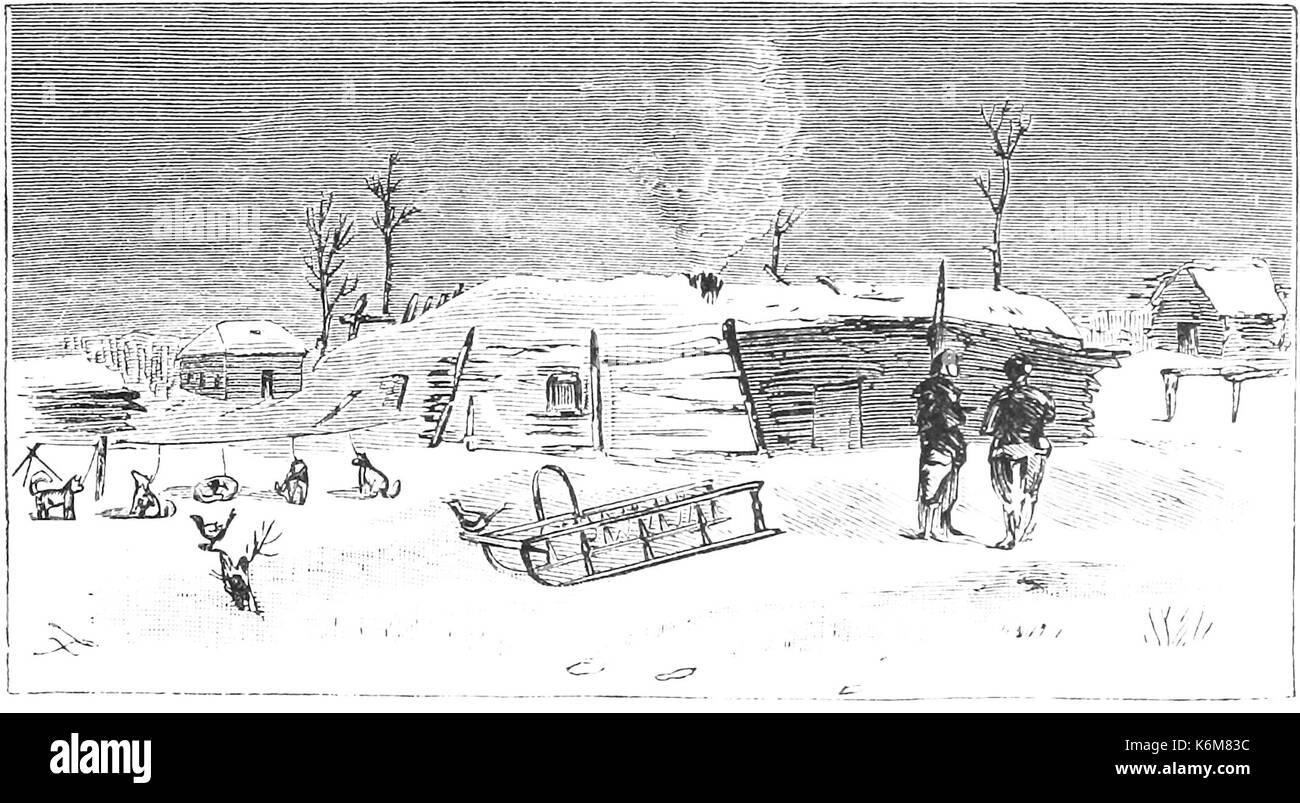 Depiction of american colonial life Black and White Stock Photos ...