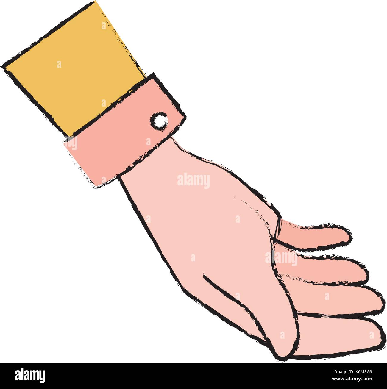 human hand receiving icon vector illustration design Stock Vector Image ...