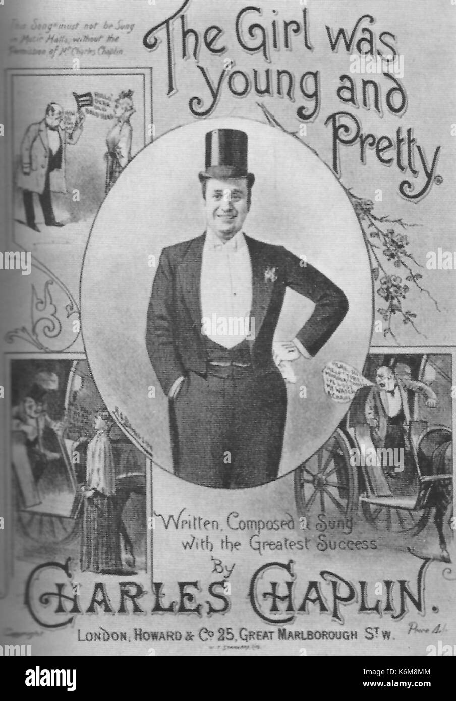 Charles Chaplin sheet music Stock Photo - Alamy