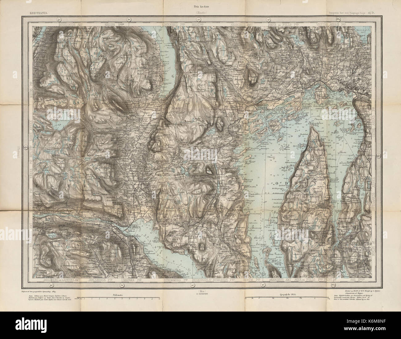 Map of christiania hi-res stock photography and images - Alamy
