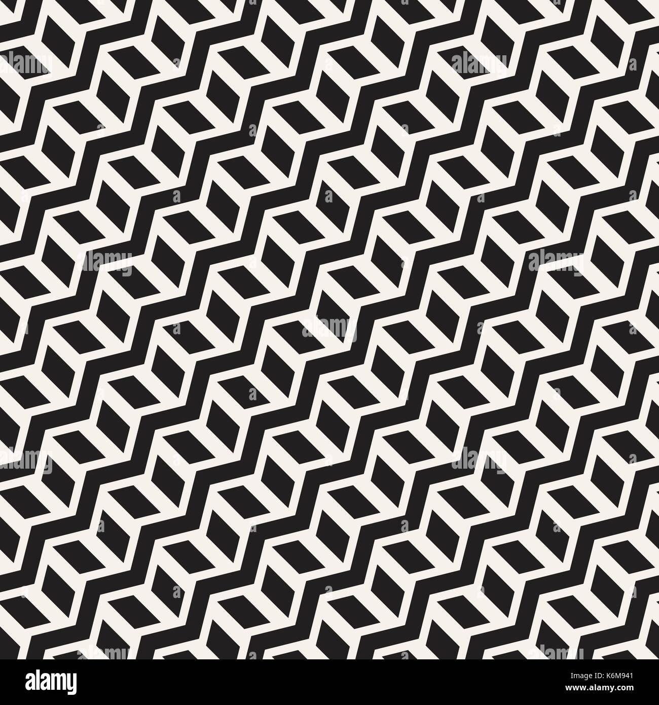Vector Seamless Zigzag Line Pattern Abstract Stylish Geometric Background Repeating Lattice