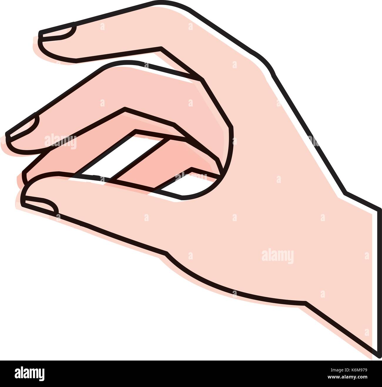 human hand catching icon vector illustration design Stock Vector Image ...