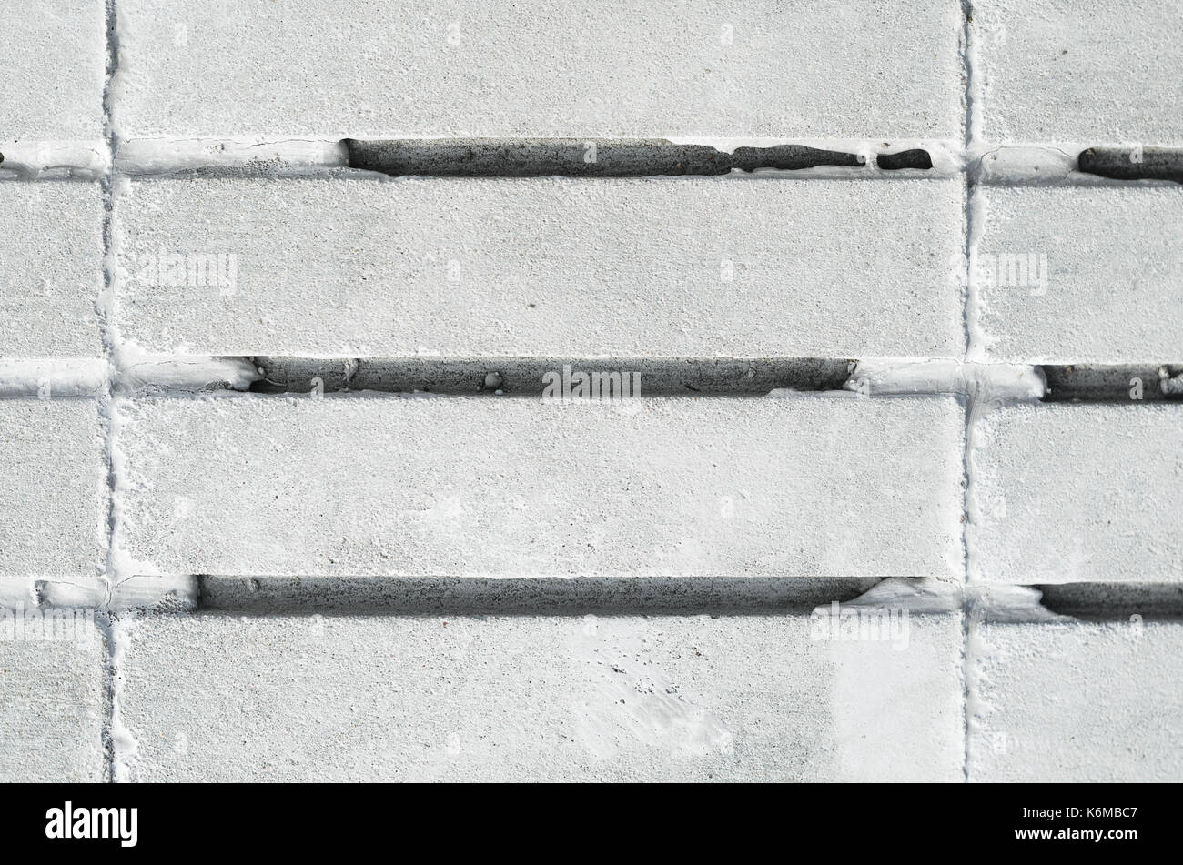 Concrete Tiles for Paving and Finishing with Parallel Grooves. Texture ...