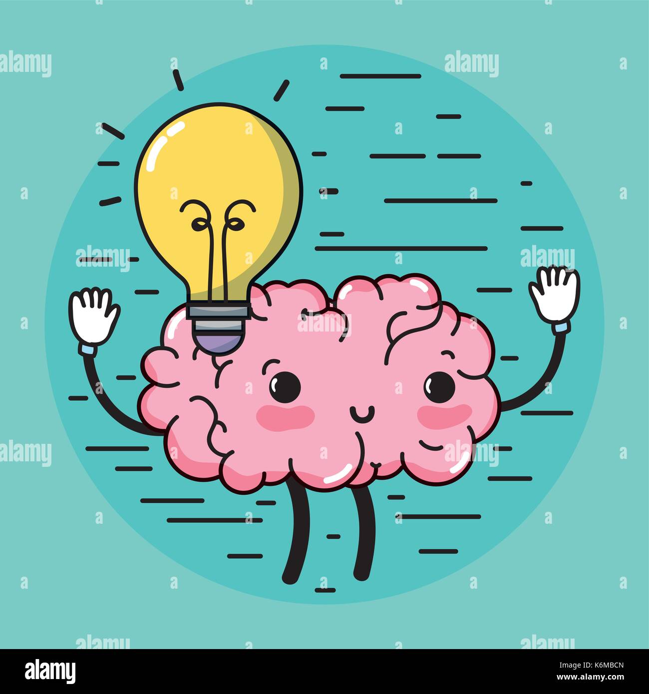 set kawaii brain with knowledge education Stock Vector Image & Art - Alamy