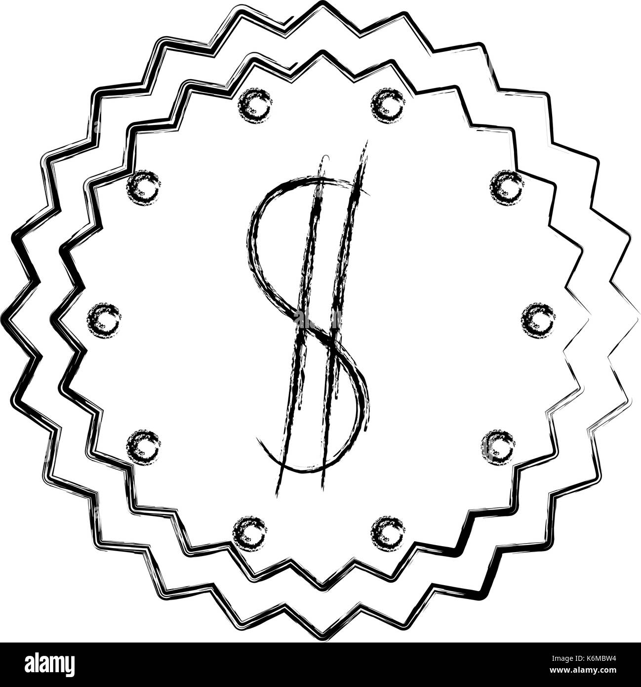 figure metal emblem money sign design Stock Vector Image & Art - Alamy