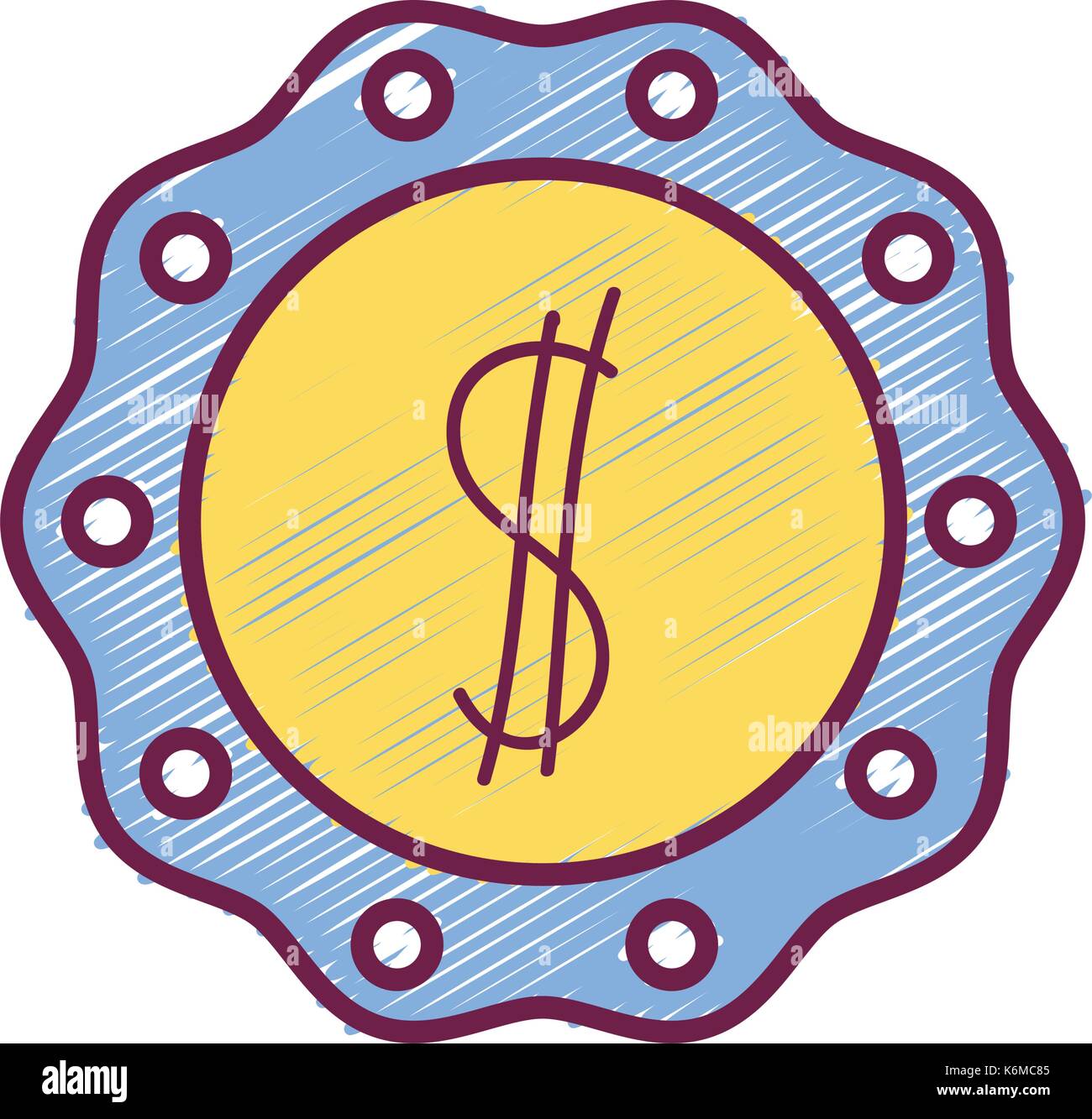 metal emblem money sign design Stock Vector Image & Art - Alamy