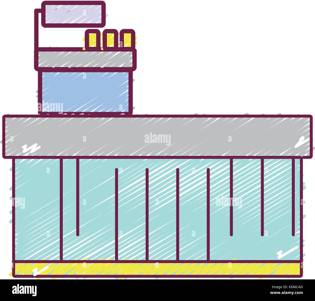 cash register technology to check products Stock Vector Image & Art - Alamy