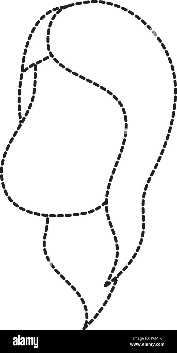 dotted shape avatar woman face with hairstyle design Stock Vector Image ...